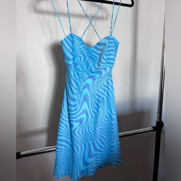 Zara | Dresses | Zara Blue Summer Dress | Poshmark